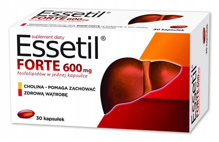 ESSETIL FORTE 600 ZDROWA WĄTROBA 30 kapsułek | Ekopteka.pl